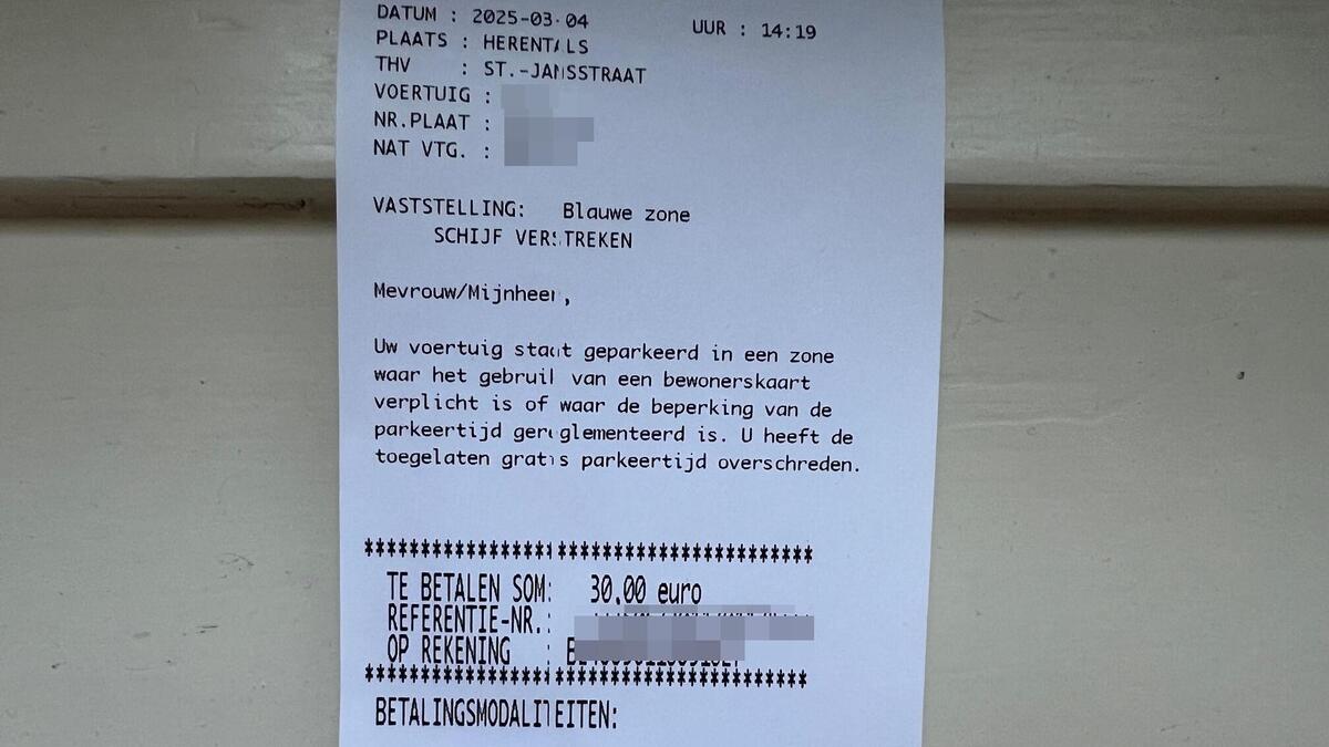 Automobilisten krijgen onterecht parkeerretributie aangesmeerd: “Fout ...