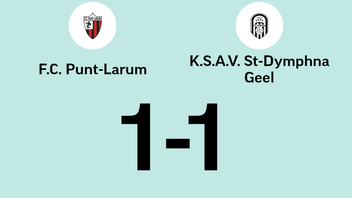 Didier redt punt voor Sint-Dimpna tegen Punt-Larum | GVA
