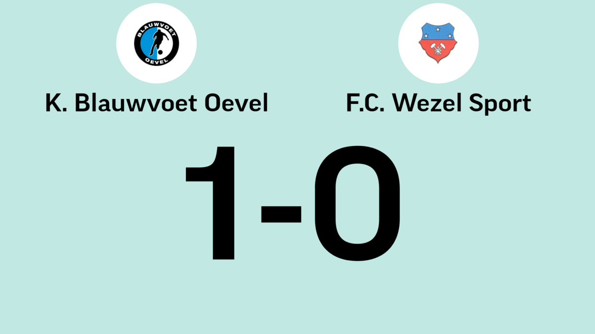 Heldenrol voor Bens bij zege Blauwvoet Oevel op Wezel Sport B | GVA