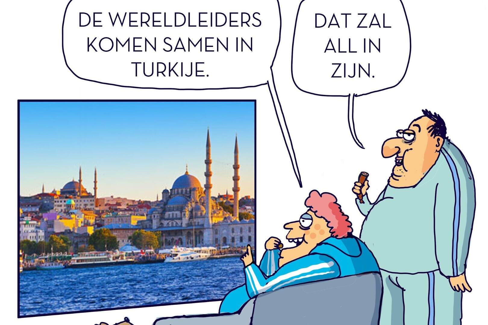 Onze cartoon van de dag, gemaakt door Zaza | GVA