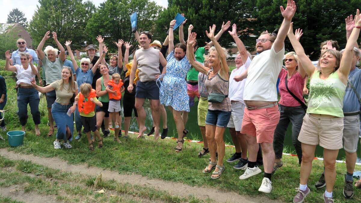 ‘Big Jump’ wordt slag in het water in Schoten: actievoerders houden het ...
