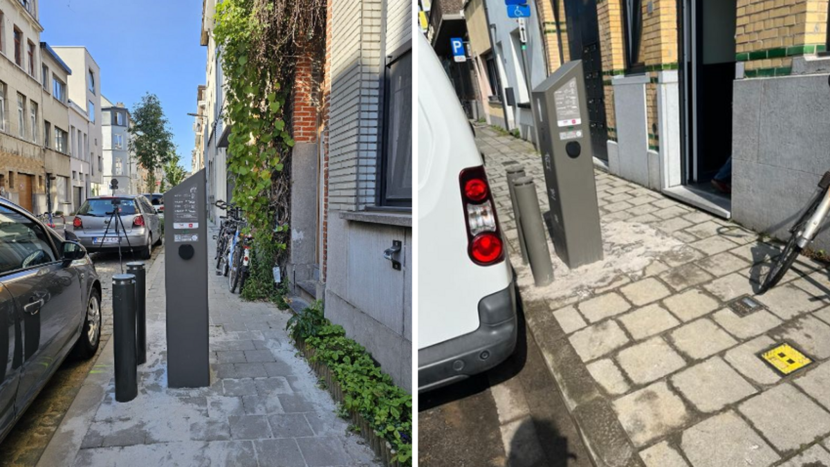 Commotie rond laadpalen op voetpad in Borgerhout, schepen Koen Kennis ...