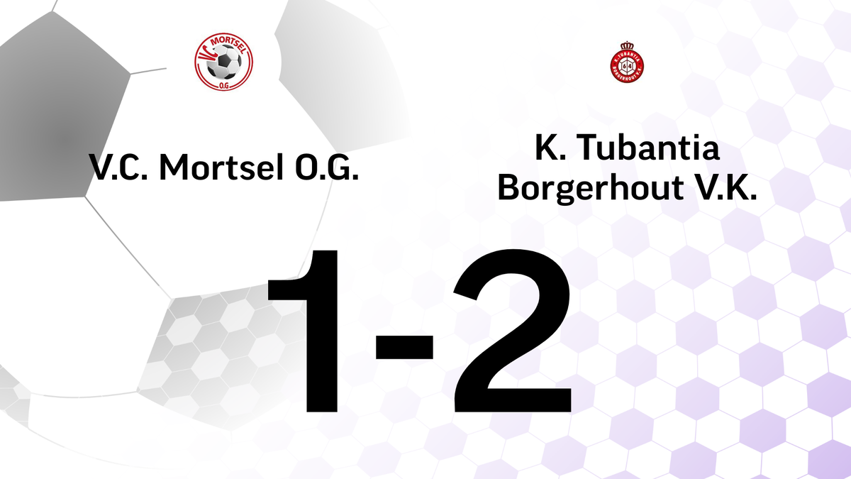 Ongeslagen reeks van Mortsel OG B tot een einde gebracht na 1-2 tegen ...