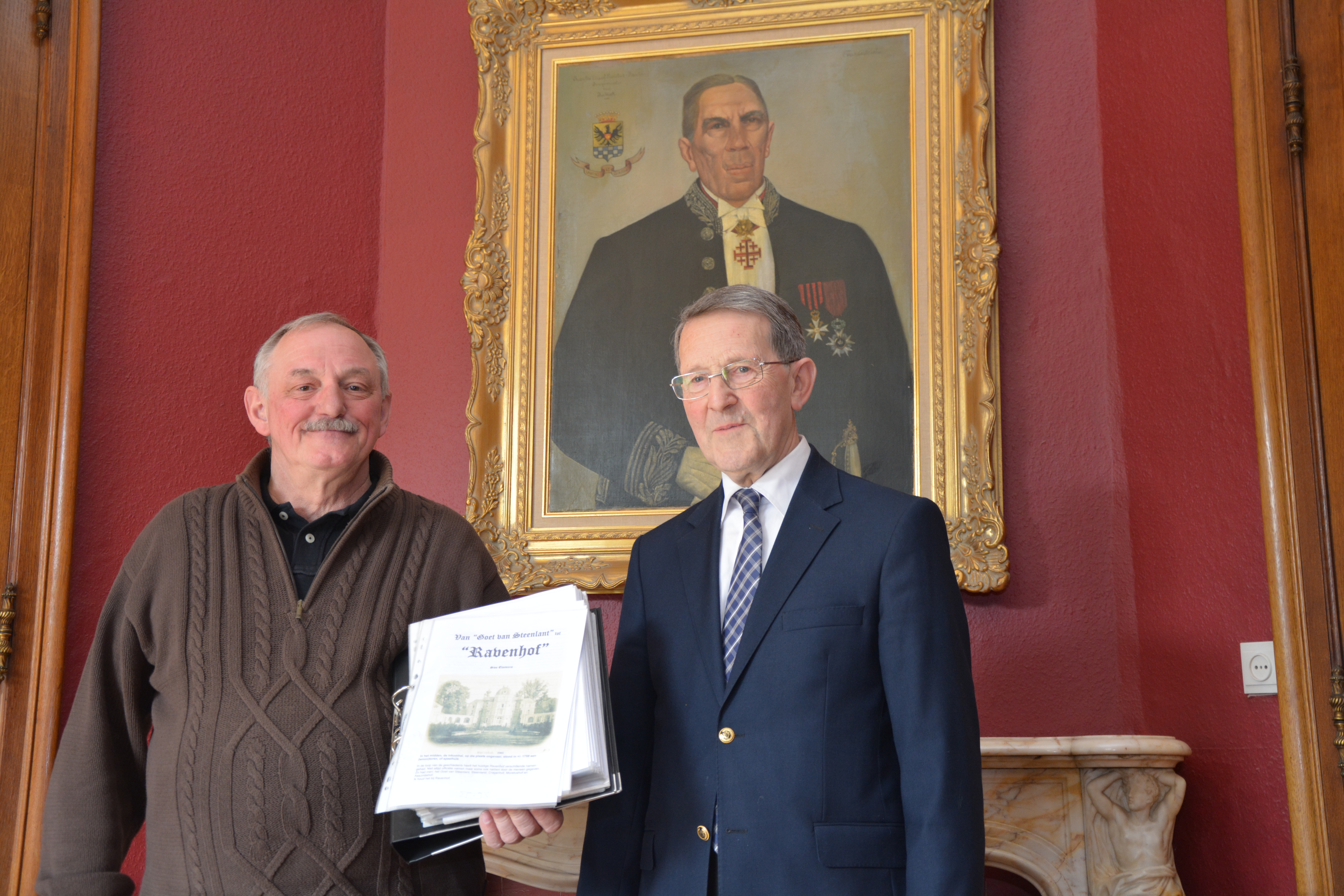 Graaf Reynald Moretus Plantin de Bouchout op bezoek in Moretus ...