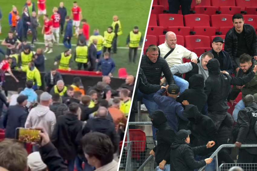 AZ-hooligans bestormen West Ham-vak, familie van spelers belaagd: “Het ...