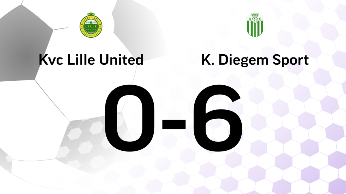Lille United dieper in de problemen na verlies tegen Diegem Sport | GVA