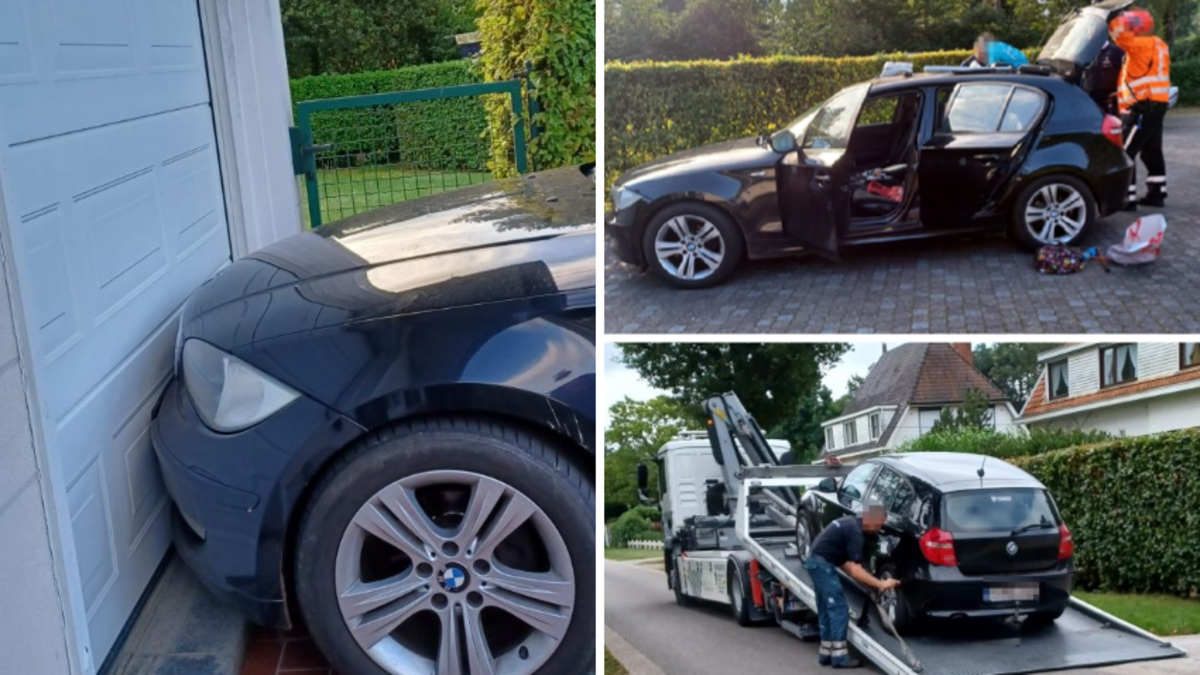 Man vlucht weg van controle, maar crasht tegen garage: politie vindt ...