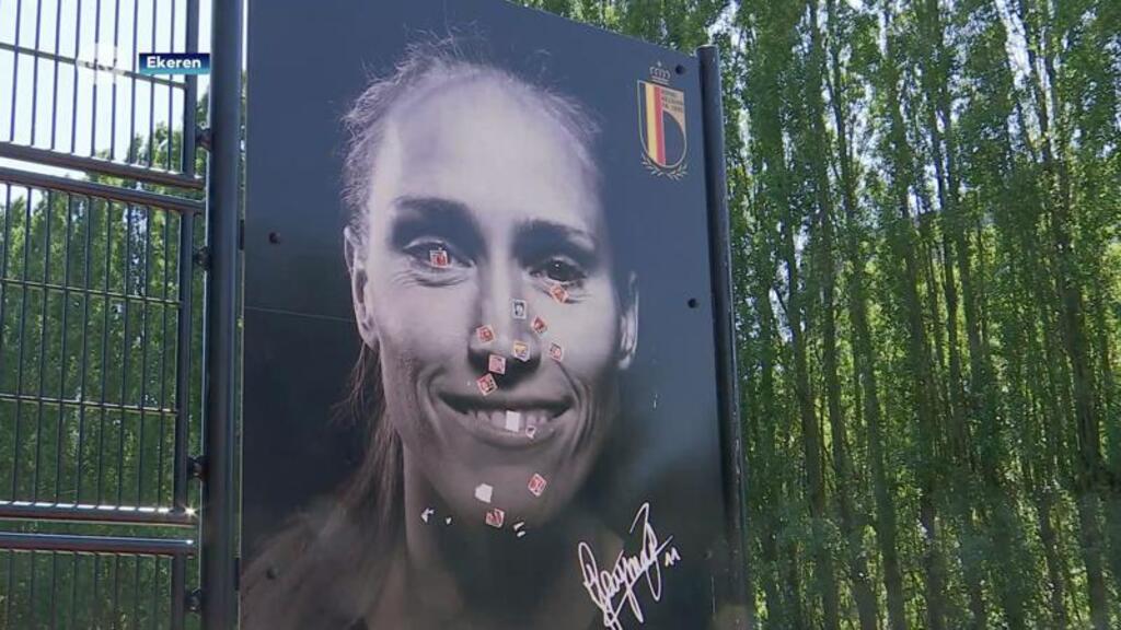 Vandalen besmeuren afbeelding Janice Cayman, maar sparen Toby ...