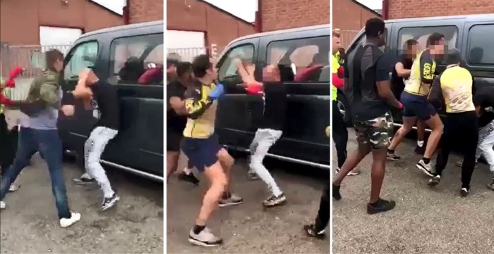 Zes hooligans van Antwerp en Beerschot Wilrijk die elkaar aftuigden ...
