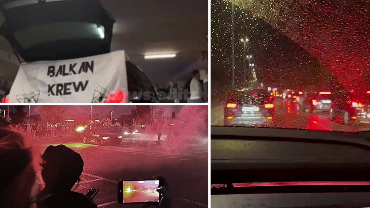 Drifters van Balkan Krew beschieten en bekogelen politie met vuurwerk ...