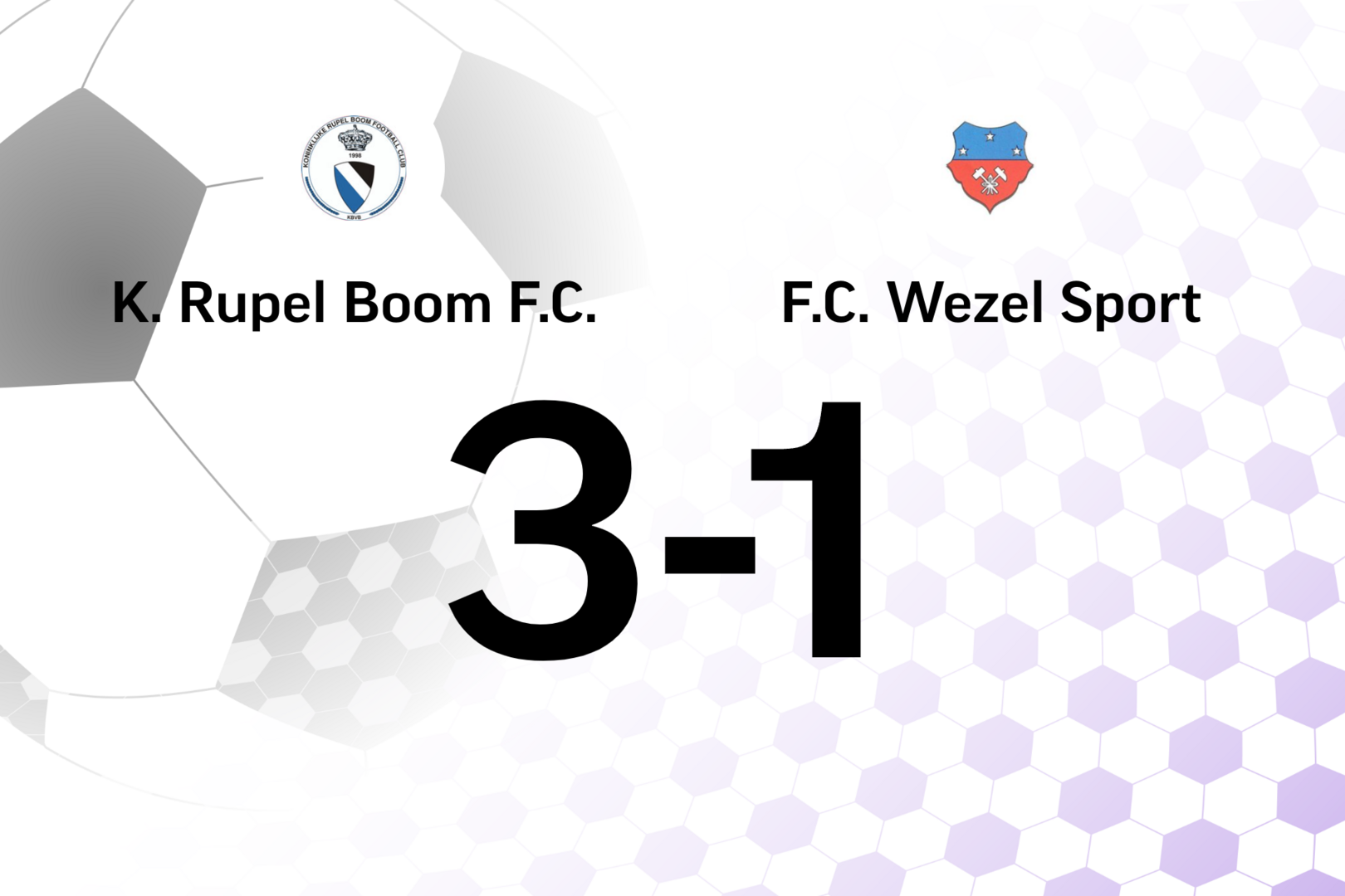 Rupel Boom wint duel tegen Wezel Sport | GVA