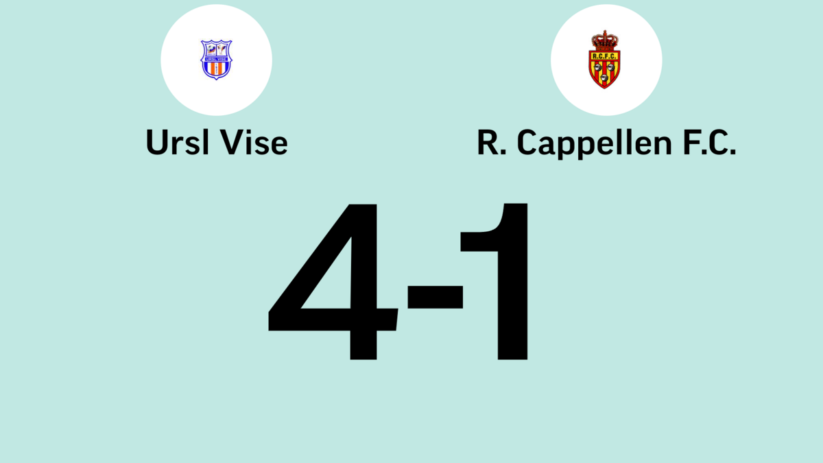 Ursl Vise maakt tegen Cappellen FC einde aan reeks zonder zege | GVA