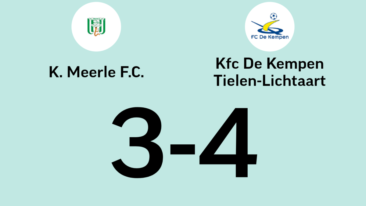 FC De Kempen B wint sensationeel duel met Meerle | GVA