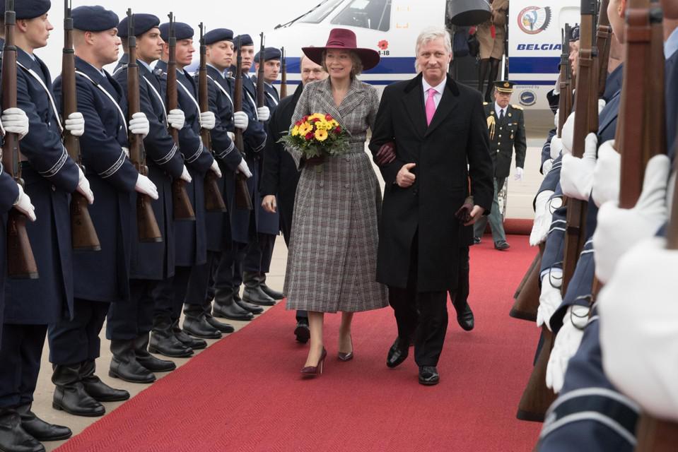 Koning Filip en koningin Mathilde aangekomen in Berlijn voor driedaags ...