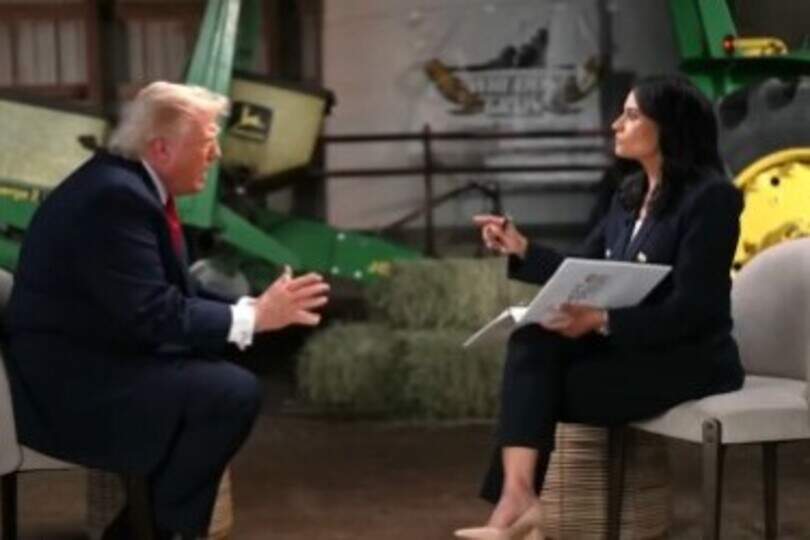 Boze Trump loopt weg bij interview na vragen om bewijs ...