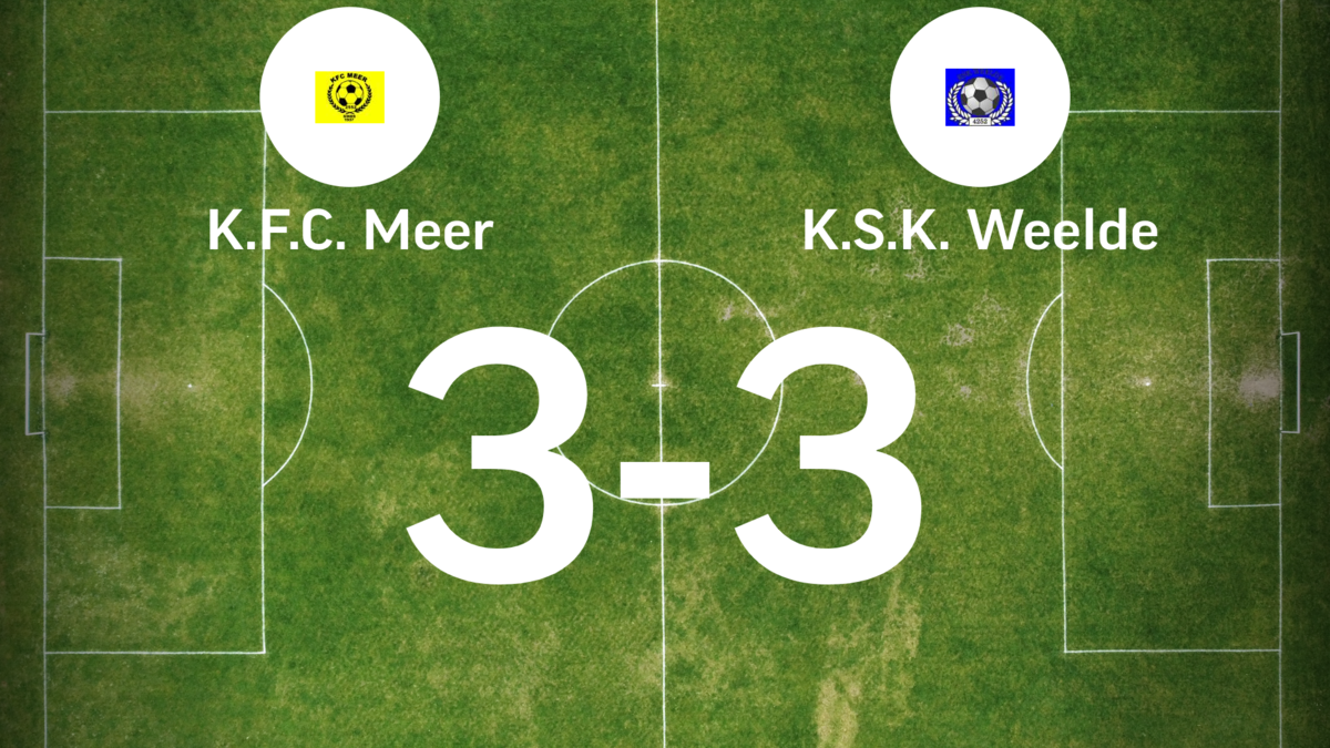 Gelijkspel voor Meer thuis tegen Weelde | GVA
