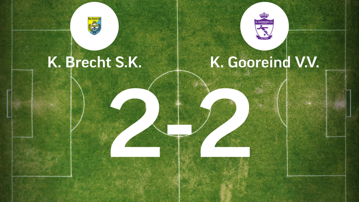 Brecht en Gooreind eindigt op 2-2 | GVA
