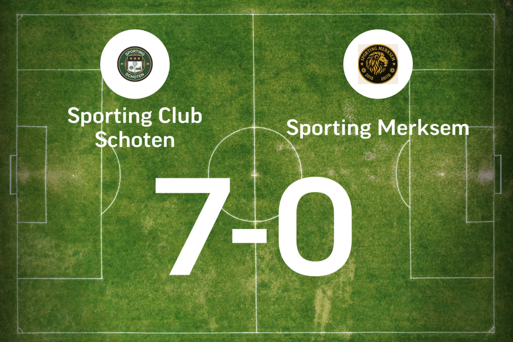 SC Schoten overklast Sporting Merksem A | GVA